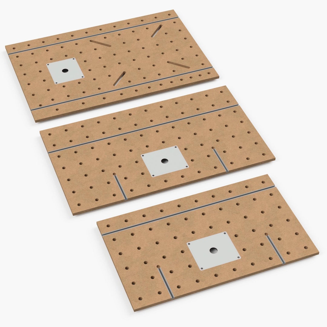 Perforated Grid Plate MDF Cut-out Milling Insert T-slot Workbench ...