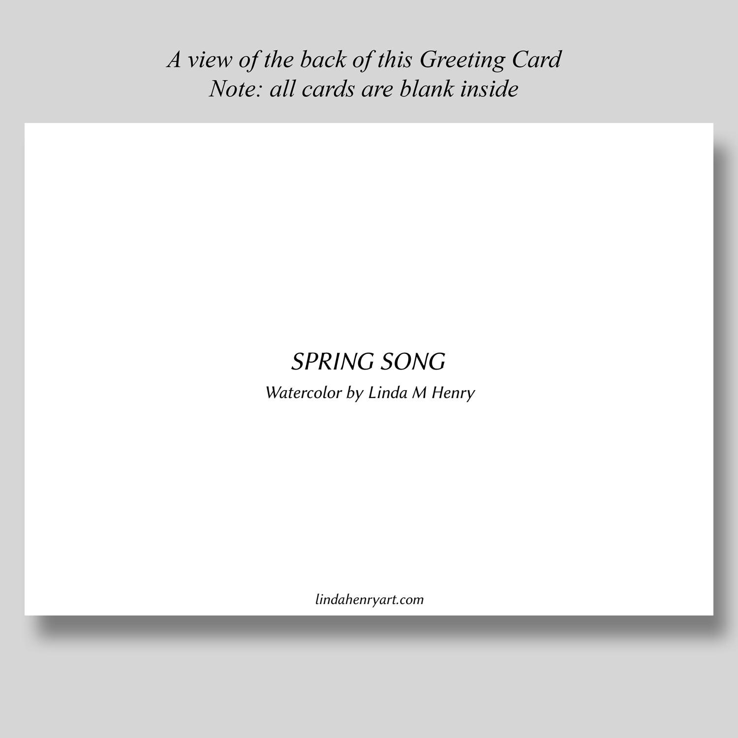 Spring Song - WATERCOLOR PRINT of an Original Painting by Linda Henry ...