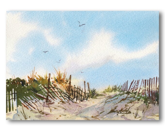 WATERCOLOR PRINT summer Days Painting by Linda - Etsy