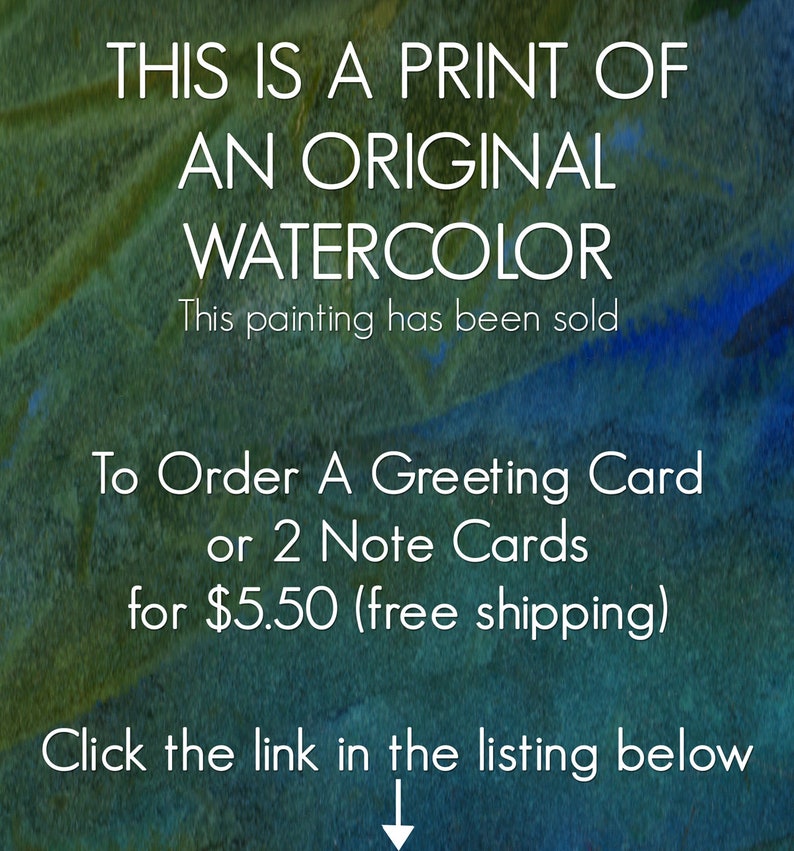 Spring Song WATERCOLOR PRINT of an Original Painting by Linda Henry ...