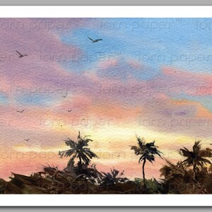 Paradise- Set of 6 NOTE CARDS - Watercolor Paintings by Linda Henry ...