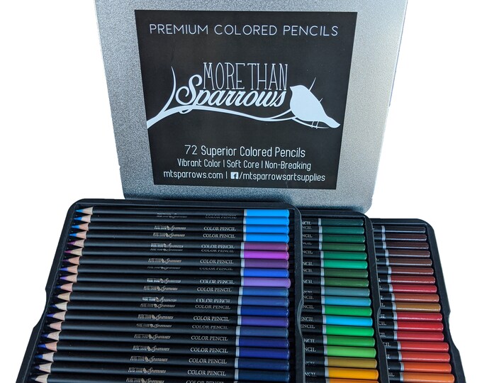 Premium Colored Pencils - 72 High Quality, Vibrant and Durable Colored ...