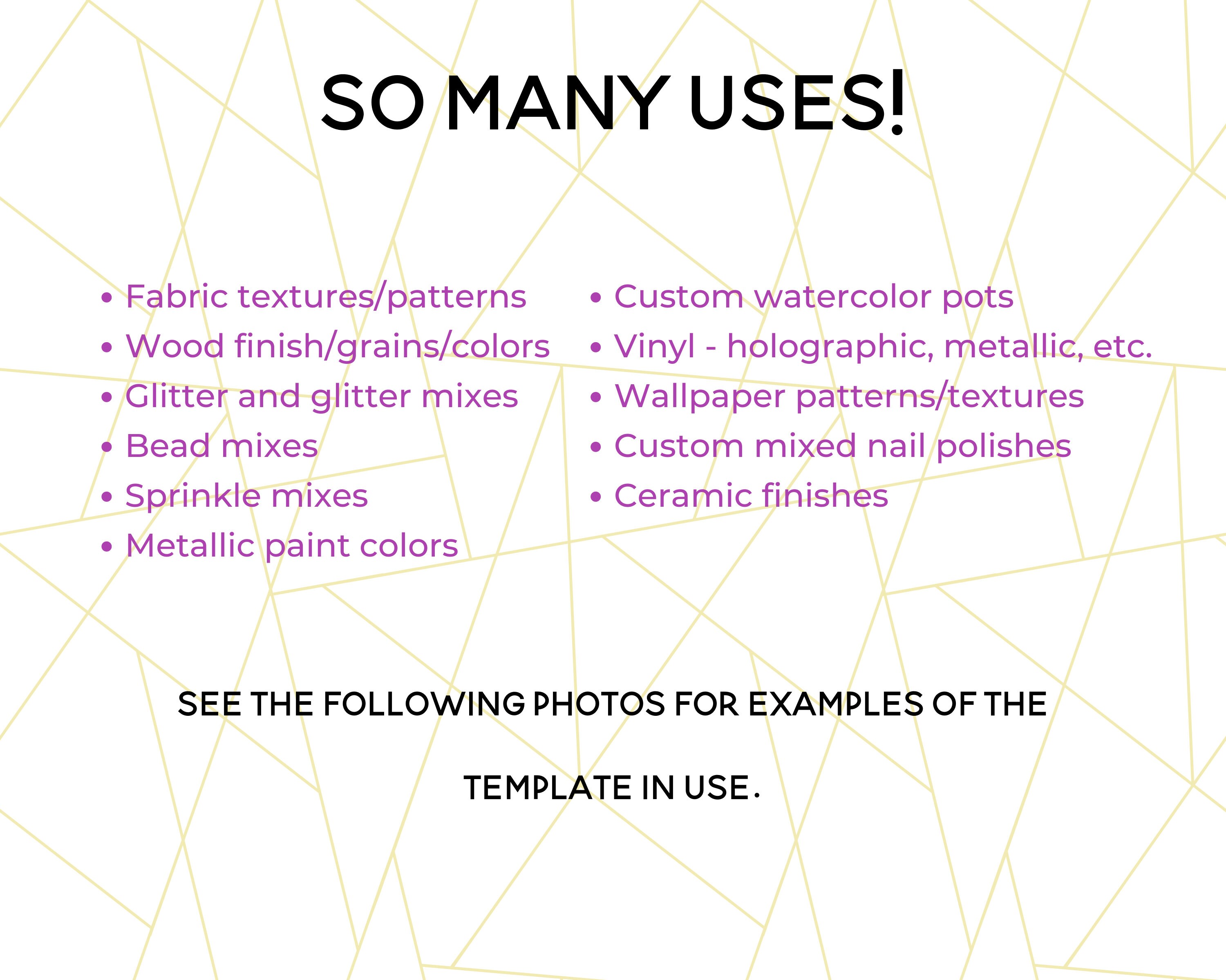 Custom Editable Color Chart Template for Fabric, Wood Finishes, Small ...