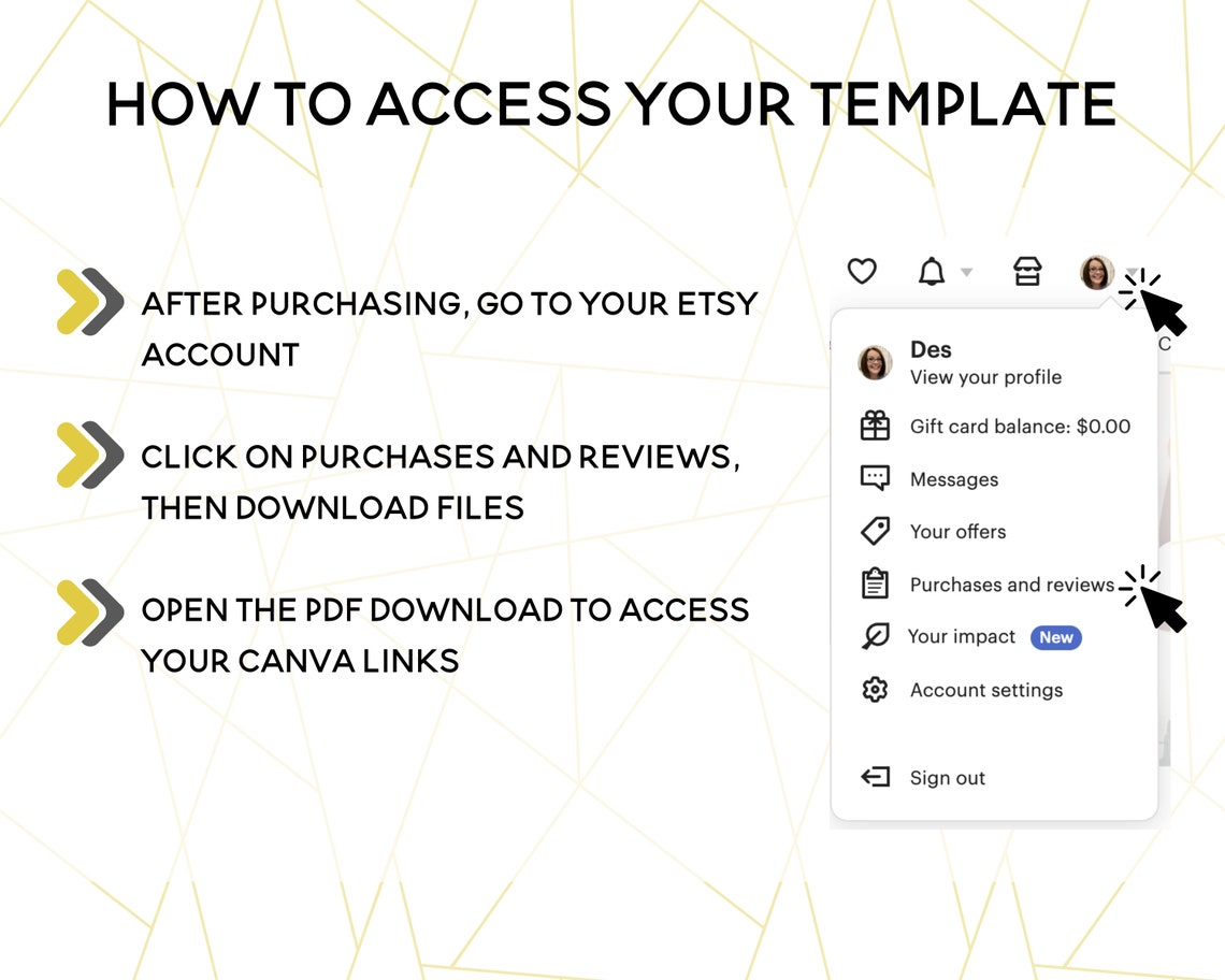 Editable in Canva Thank You Card Template for Printable Package Insert ...