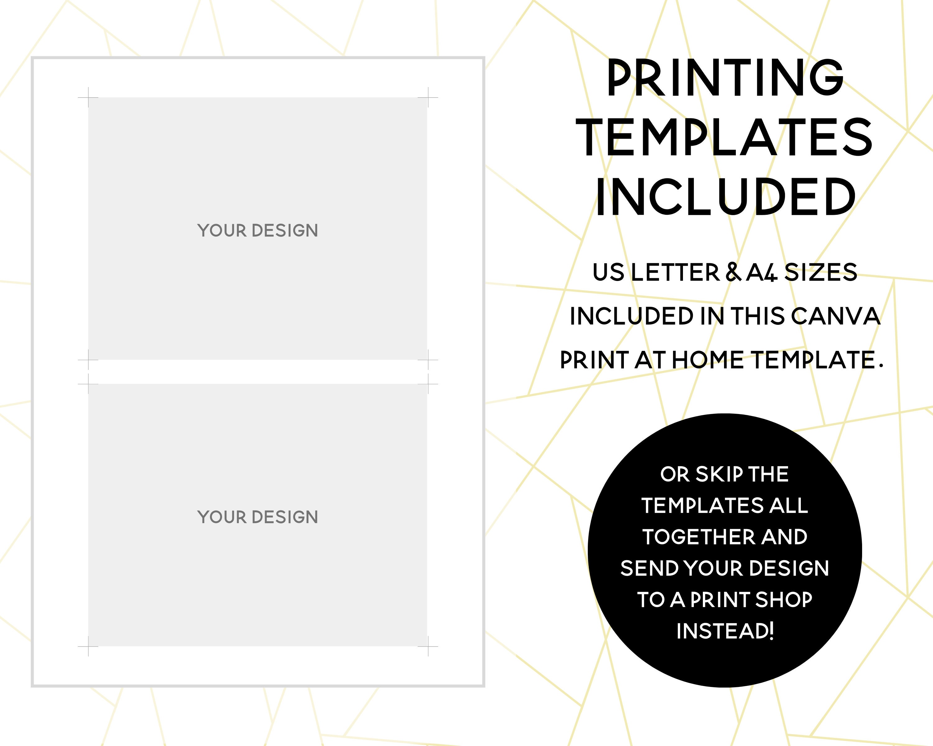 Canva Thankyou Card Editable Template for Printable Package Insert ...