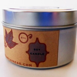 Maple Scented Soy Candle / Natural Scented Soy Wax Candle / Vegan Soy Candles / Handmade Maple ...