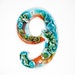 Ceramic Handmade House Number '5' Coral Reef - Etsy