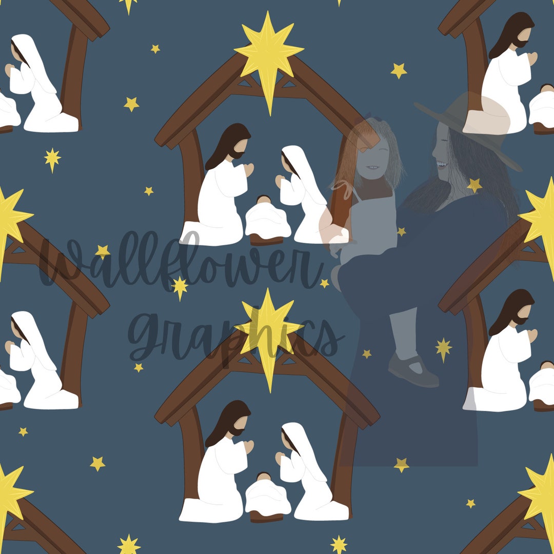 Nativity and Stars - Etsy