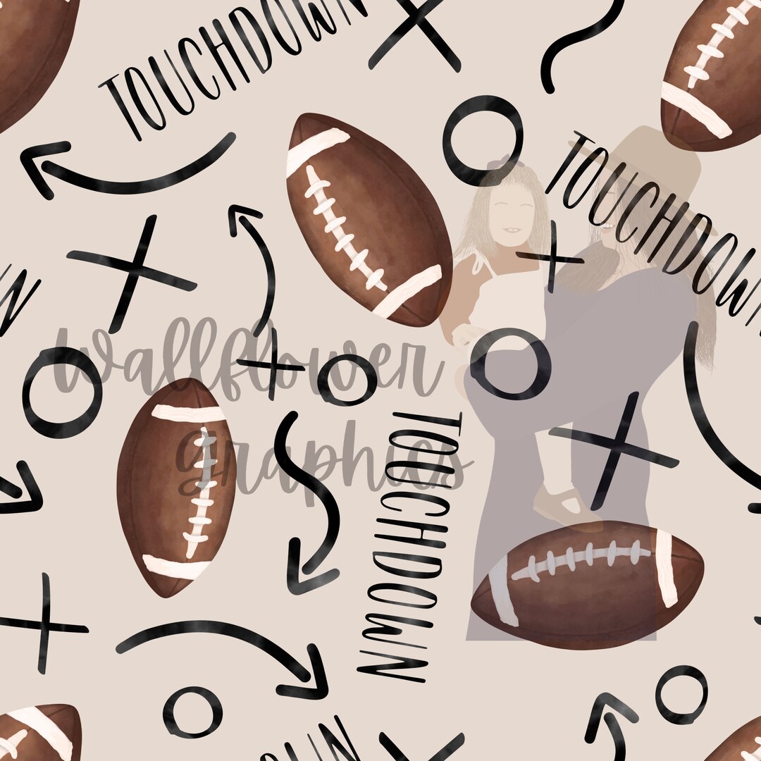 Watercolor Football Plays - Etsy
