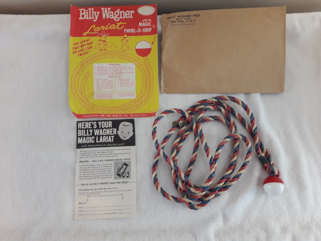 Vintage Billy Wagner Lariat With the Magic Twirl-o-grip - Etsy