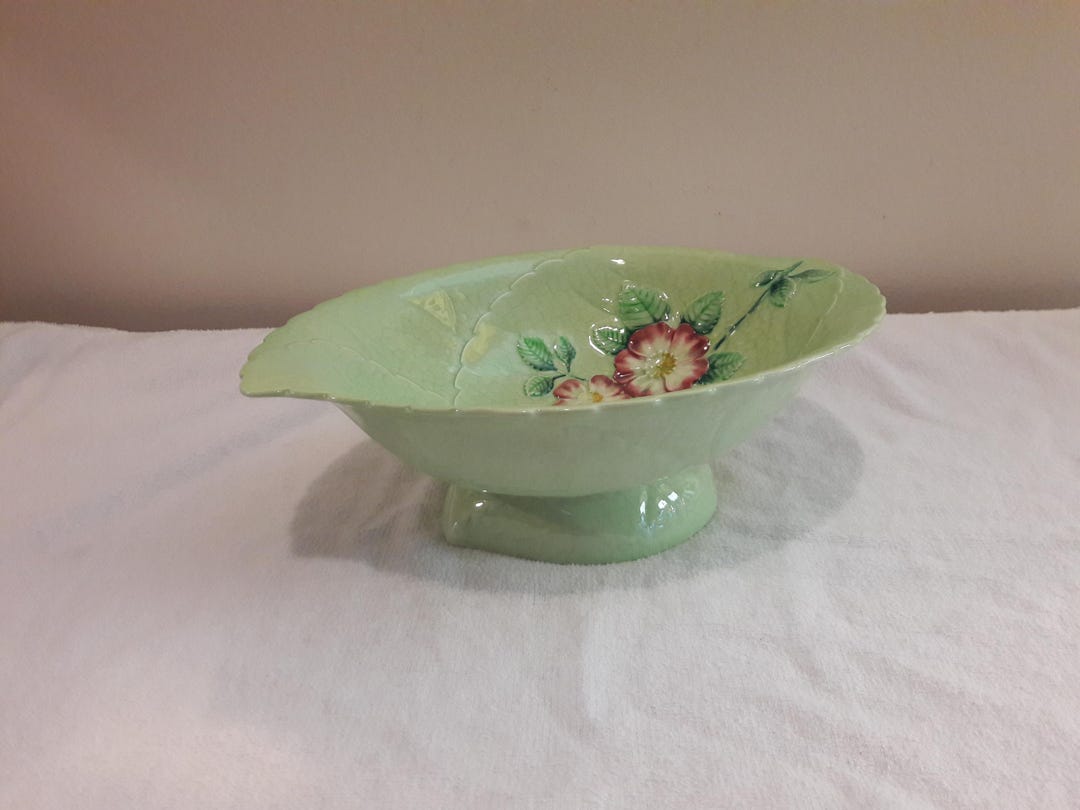 Vintage English Carlton Ware Hand Painted Cabbage Leaf Bowl - Etsy