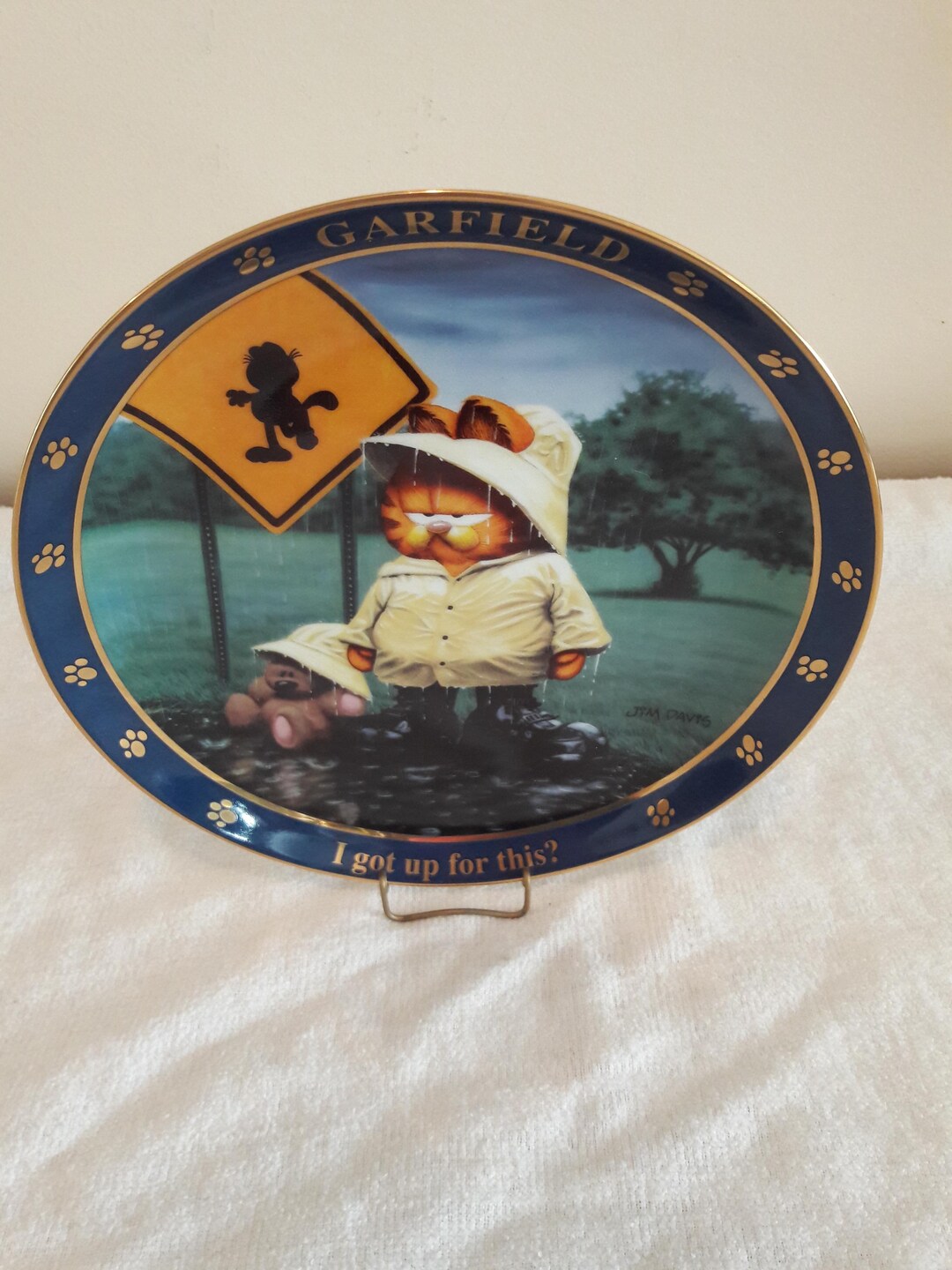 Danbury Mint A Day With Garfield i Got up for This Decorative Plate - Etsy