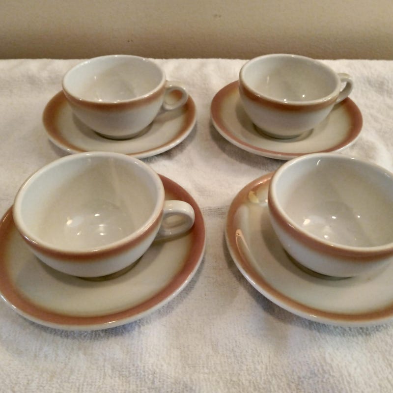 Cafe Cup Saucer Vintage - Etsy