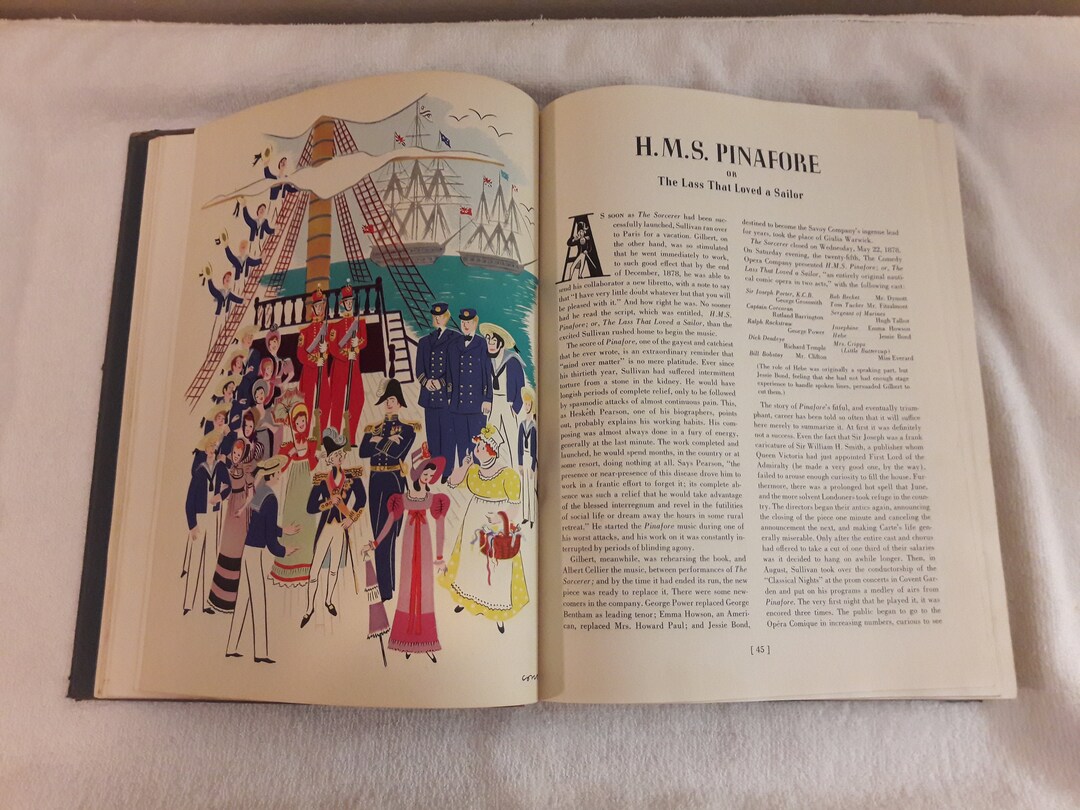 Vintage 1941 Treasury of Gilbert and Sullivan Song Book - Etsy