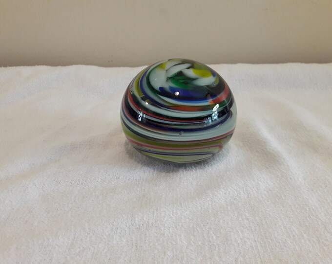 Vintage Swirl Hand Blown Multi Color Paperweight - Etsy