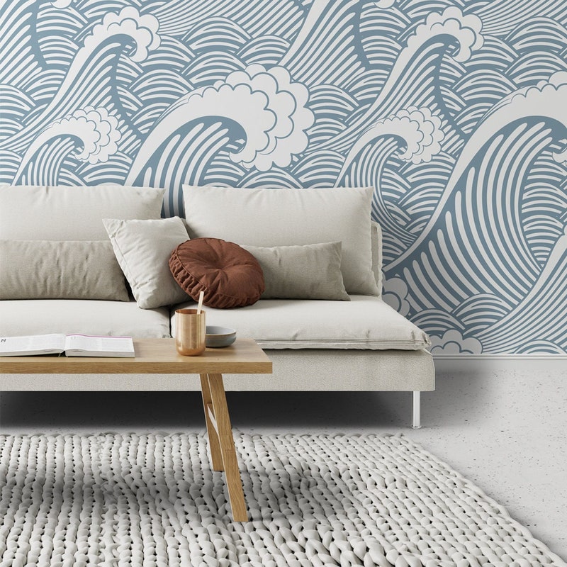Ocean Wave Wallpaper - Etsy
