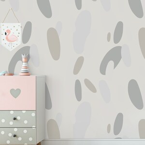 Modern Ellipses Peel and Stick Wallpaper Rich Fabric Wall Decor - Etsy