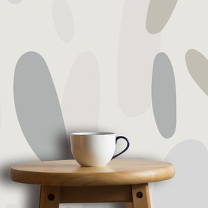 Modern Ellipses Peel and Stick Wallpaper Rich Fabric Wall Decor - Etsy