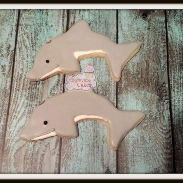 Dolphin Cookie - Etsy