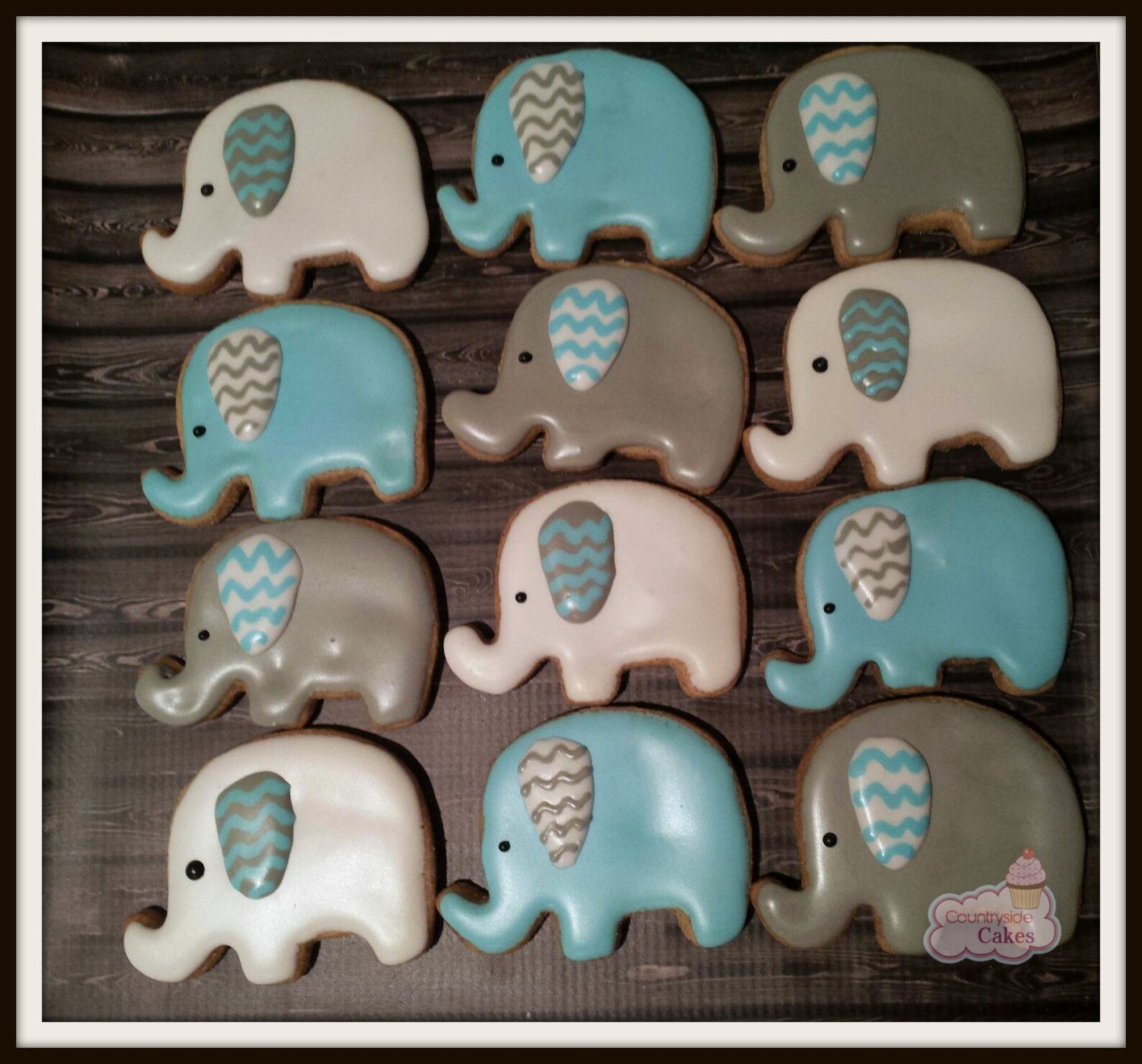 Elephant Baby Shower Decorated Sugar Cookies 2 1 Dozen - Etsy