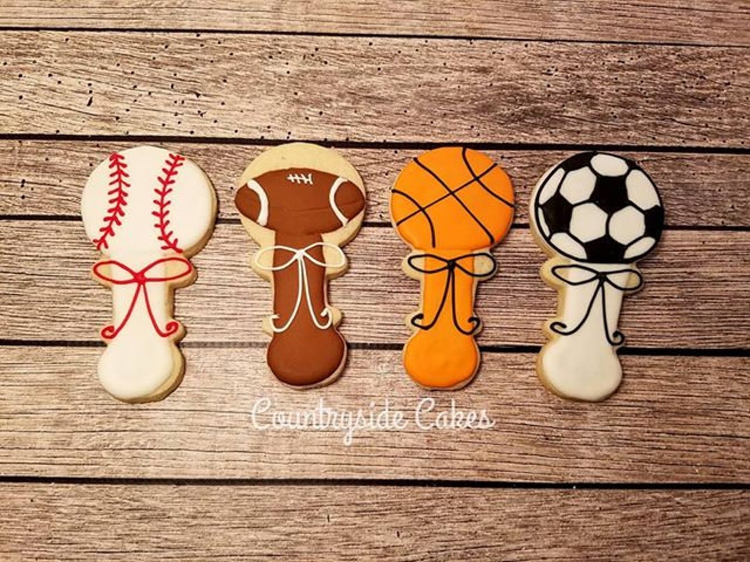 Baby Shower, Baby Rattle, Sports Baby Shower, Baseball, Basketball ...