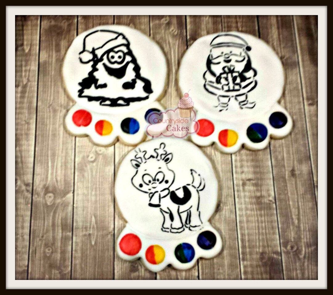 Paint Your Own/ Color Your Own Sugar Cookies 6 Cookies - Etsy