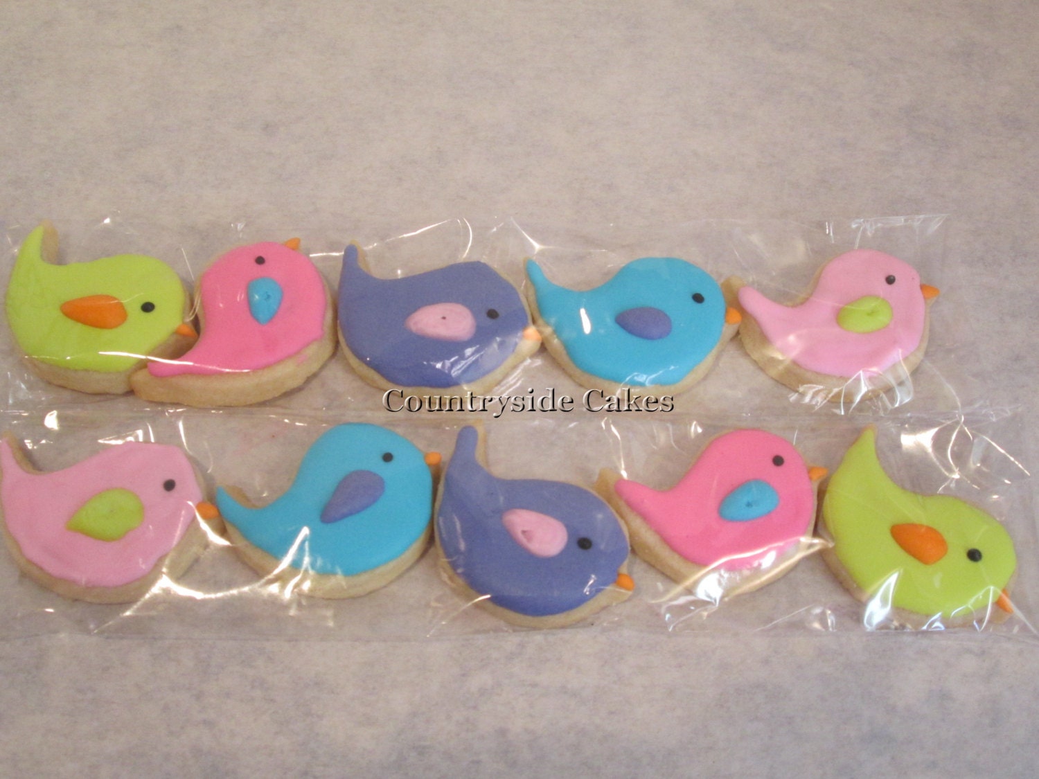 Mini Bird Decorated Sugar Cookies - Etsy
