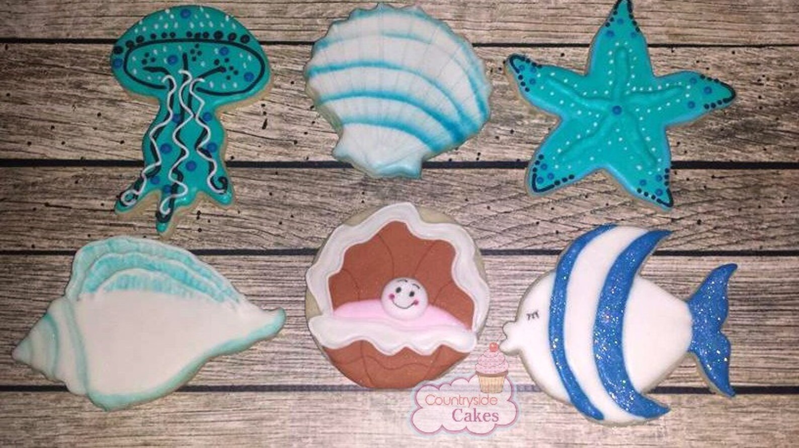Beach Seashell Jellyfish Clam Fish Decorated Sugar Cookies - Etsy