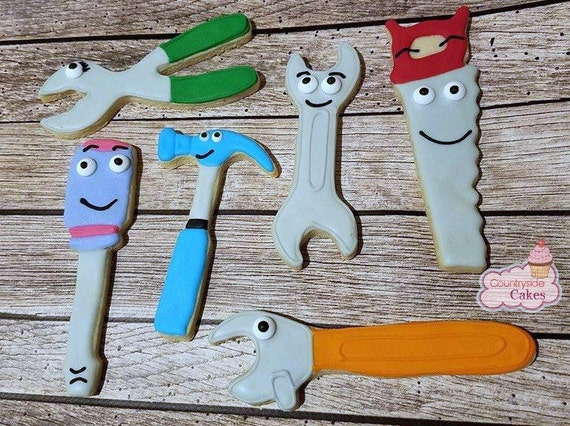 Cartoon Tool Decorated Sugar Cookies 1 Dozen - Etsy