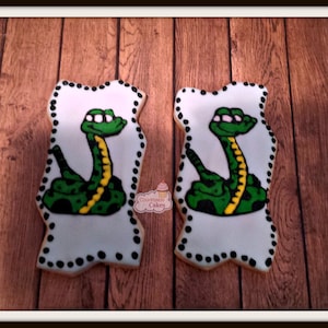 Rattlesnake Snake Decorated Sugar Cookies 1 Dozen - Etsy