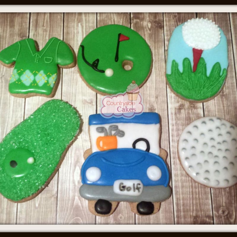 Golf Themed Cookies - Etsy