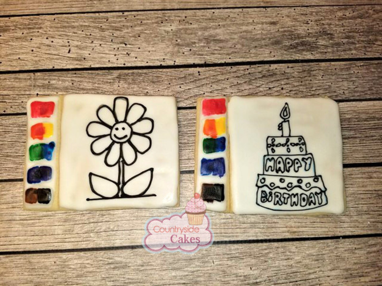 Paint Your Own/ Color Your Own Sugar Cookies 6 Cookies - Etsy