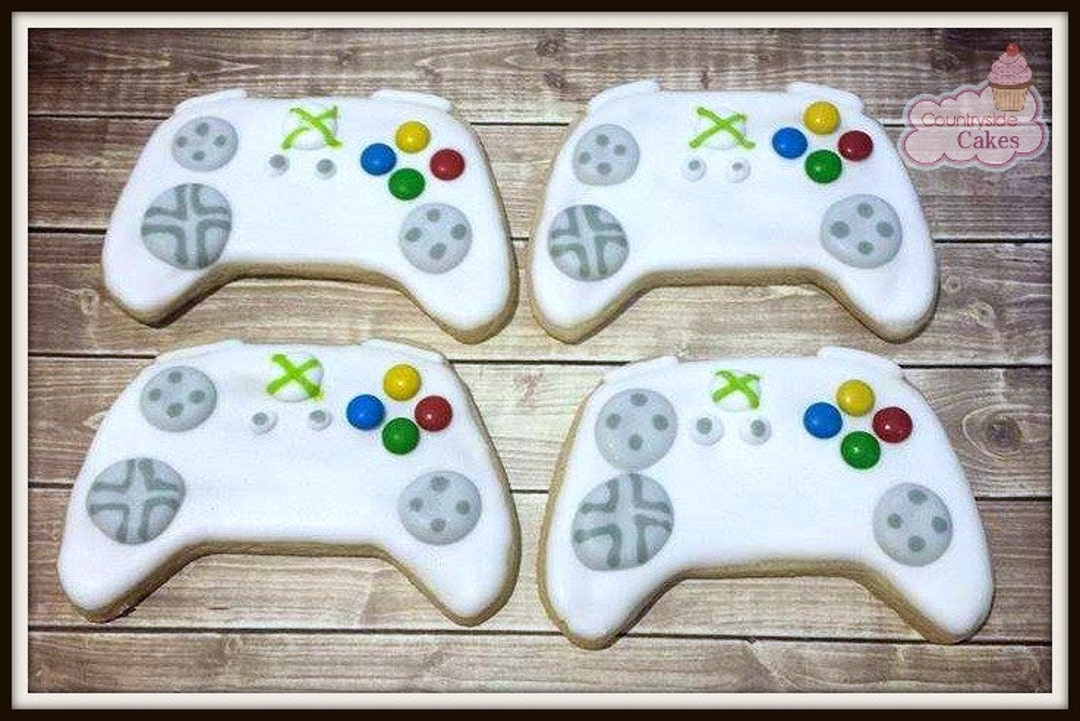 Game Controller Cookies, Video Game Controller Cookies, 4"- 1 Dozen - Etsy