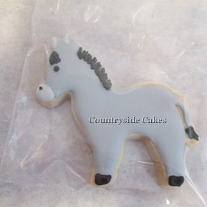 Donkey Decorated Sugar Cookies 3"-1 Dozen - Etsy