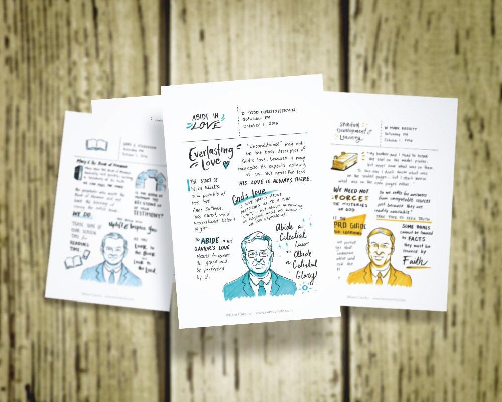 2 per Page 8.5x11in General Conference Illustrated Notes - October 2016 ...
