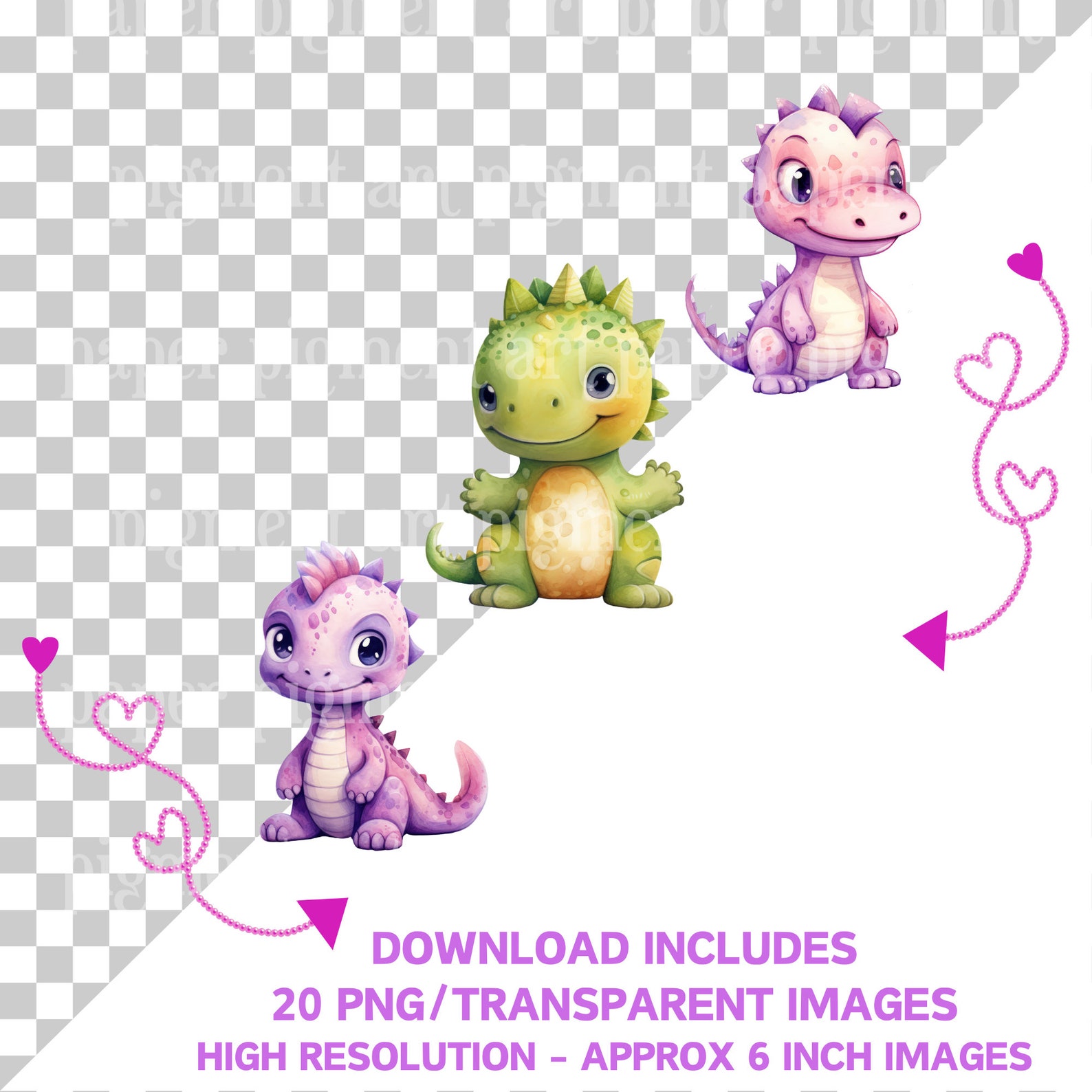 Jurassic Jamboree: Cute Baby Dinosaur Clipart. Dinosaur Clipart Bundle ...