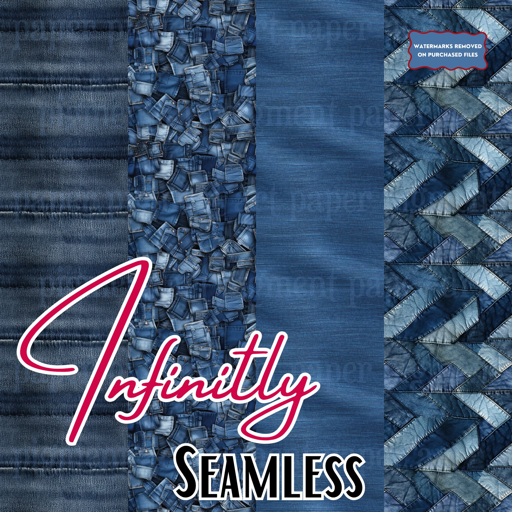 Denim Seamless Pattern Digital Paper. Photo Background, Seamless ...