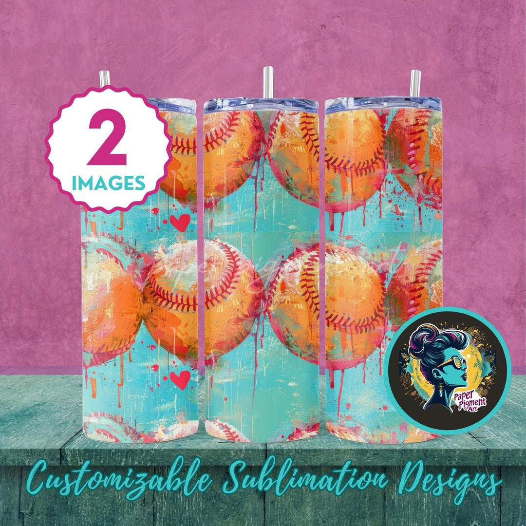 Trendy Baseball PNG Seamless Pattern for Amazing Sublimation Design ...