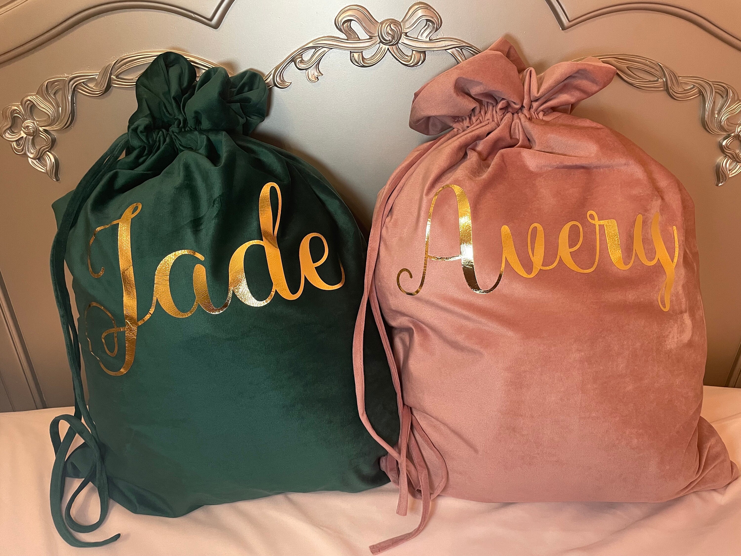 Personalized Velvet Santa Sacks! - Etsy