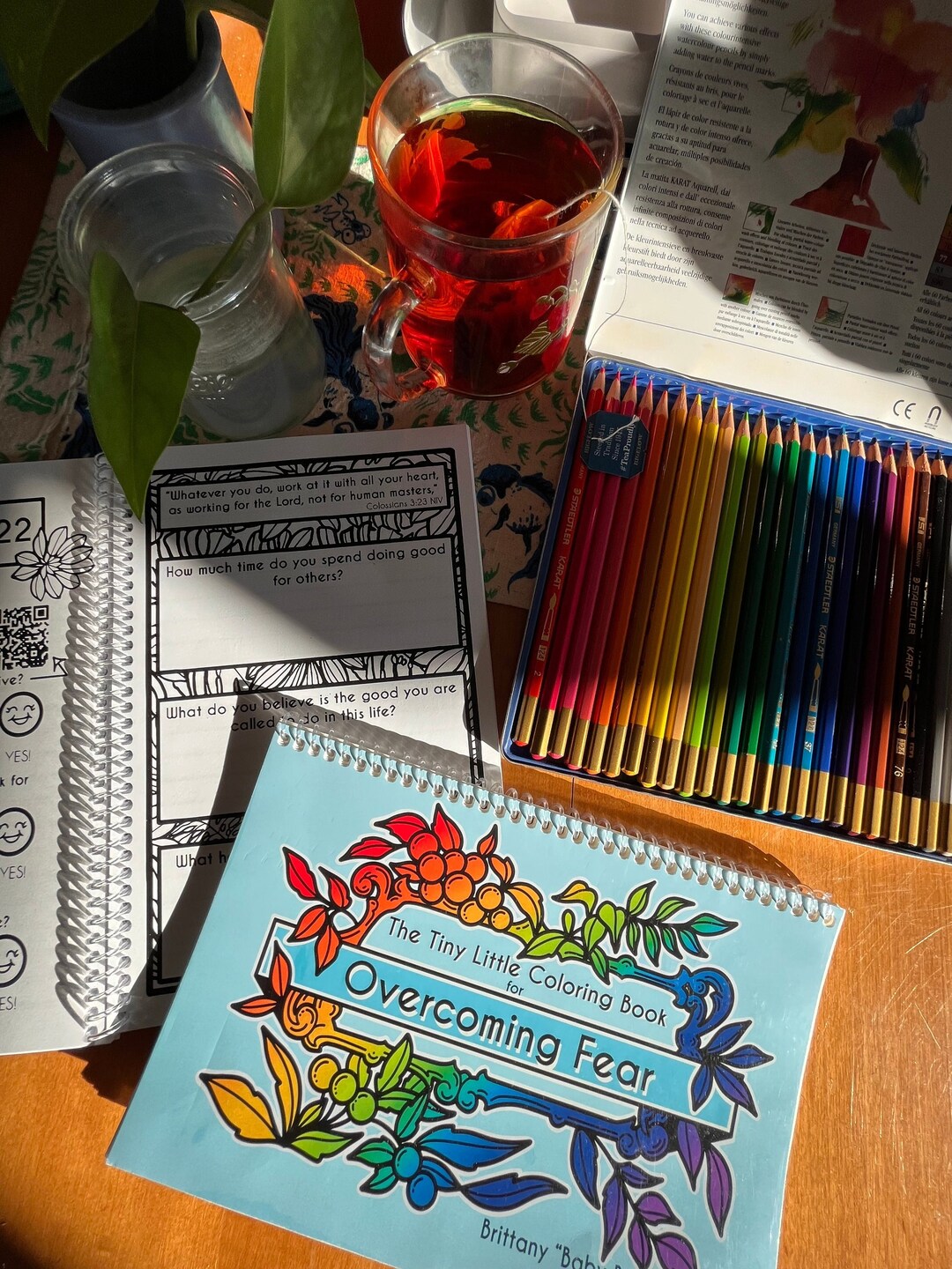 The Tiny Little Coloring Book and Journal for Overcoming Fear - Etsy
