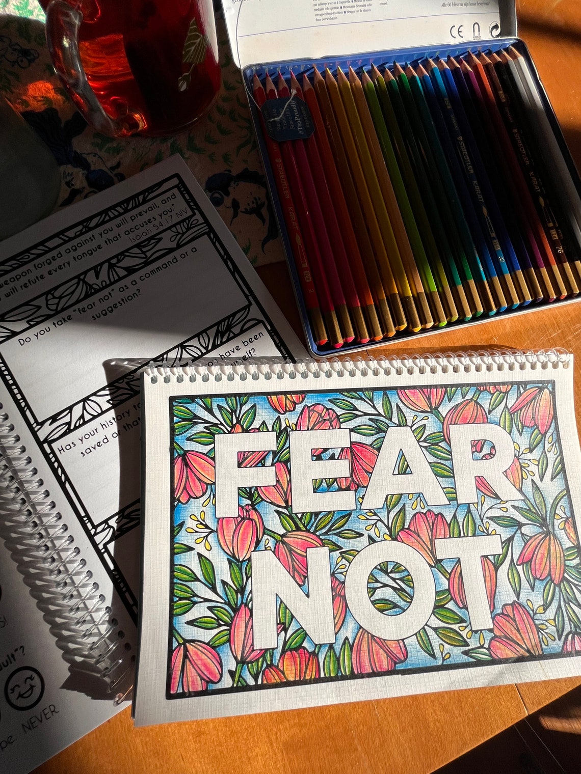 The Tiny Little Coloring Book and Journal for Overcoming Fear - Etsy