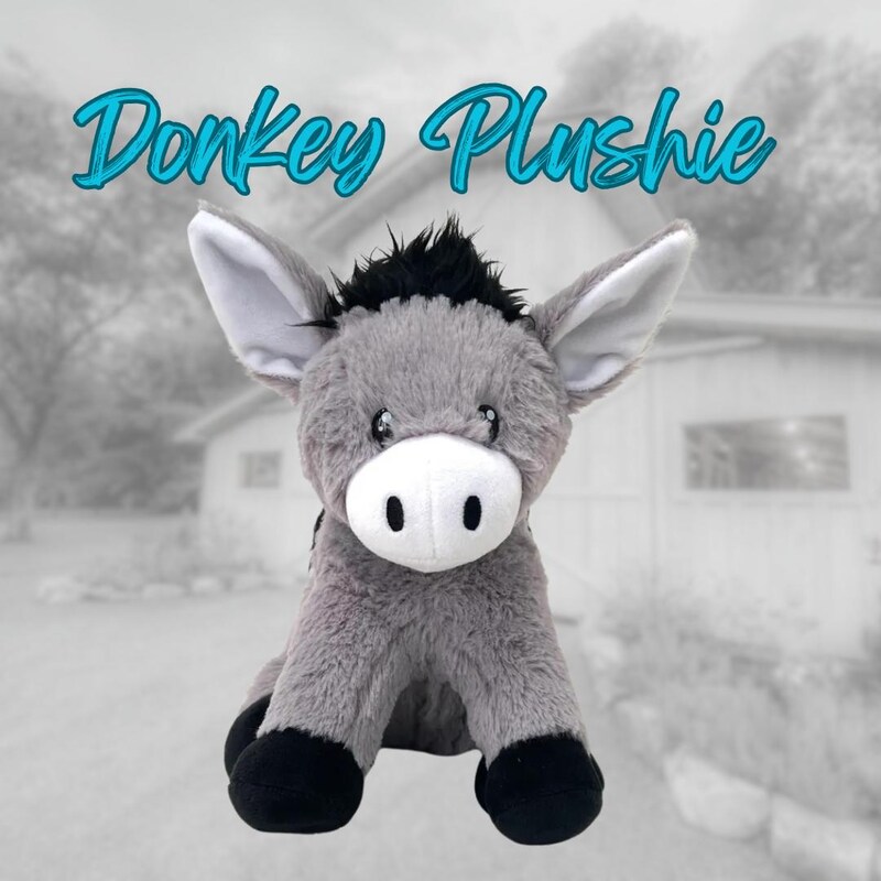 Stuffed Donkey - Etsy