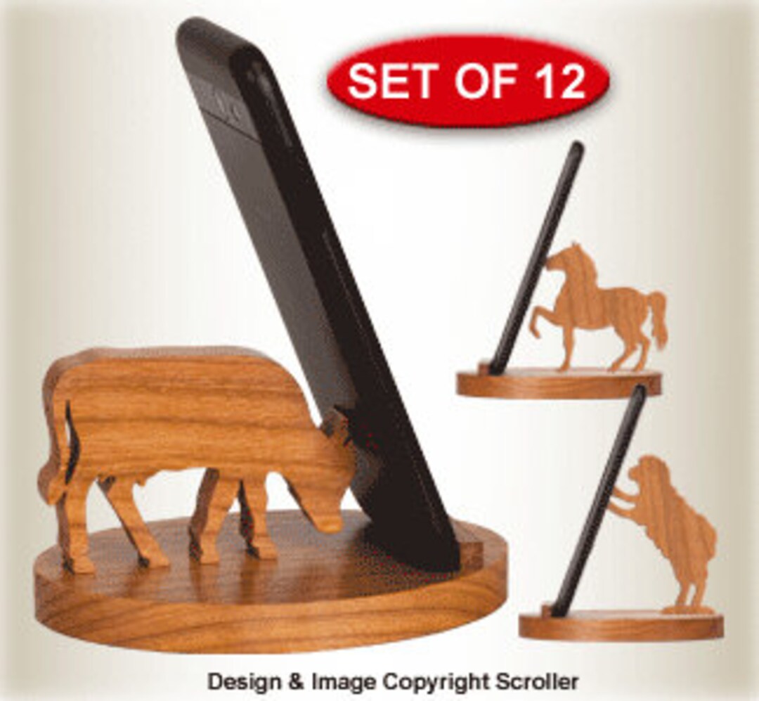 Farm Animal Cell Phone Stands Pattern Set Downloadable - Etsy