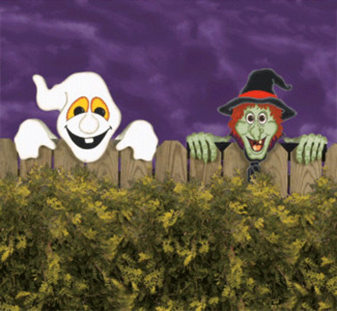 Patterns Only Halloween Fence Peekers Pattern - Etsy