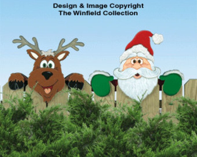Patterns Only Winter Fence Peekers Wood Pattern - Etsy
