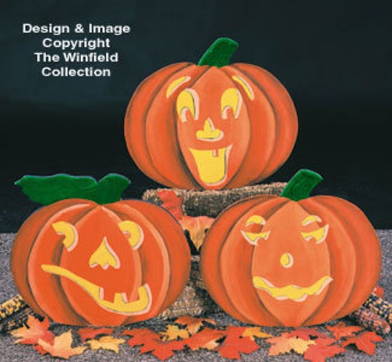 Crazy Pumpkin Faces Woodcraft Pattern s Only! Pattern Home & Hobby ...