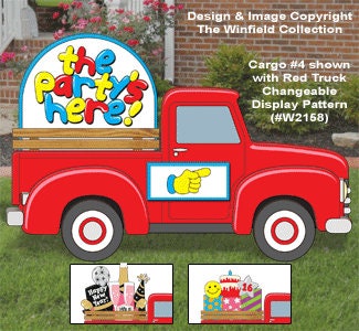 Patterns Only Red Truck Cargo 4 Pattern Set - Etsy