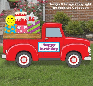 Patterns Only Red Truck Cargo 4 Pattern Set - Etsy
