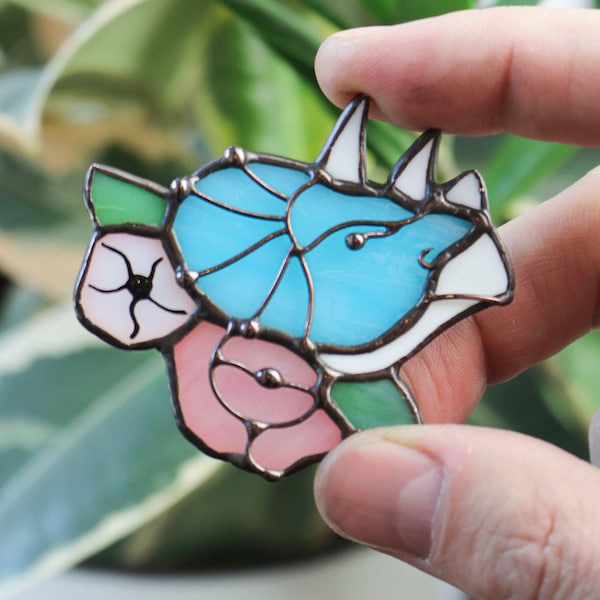 Stained Glass Brooch - Etsy