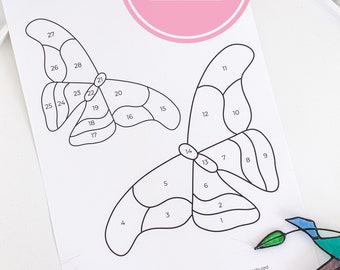 Stained Glass Pattern Butterfly, Digital Download, DIY Stained Glass ...